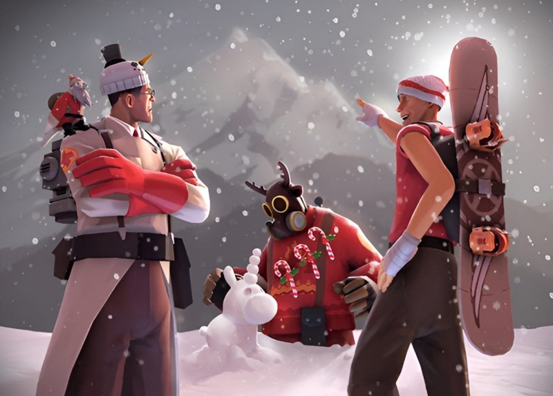 Праздничные зимние карты стали доступны в онлайн-шутере Team Fortress 2